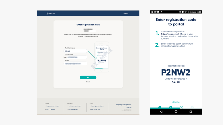 How to register a Smart-ID account using an ID-card - Smart-ID