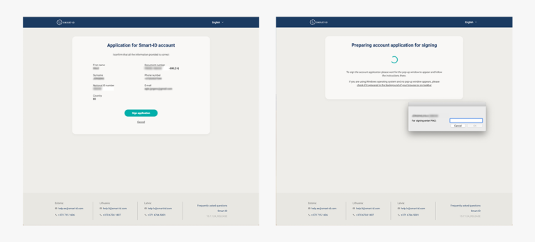 How to register a Smart-ID account using an ID-card - Smart-ID