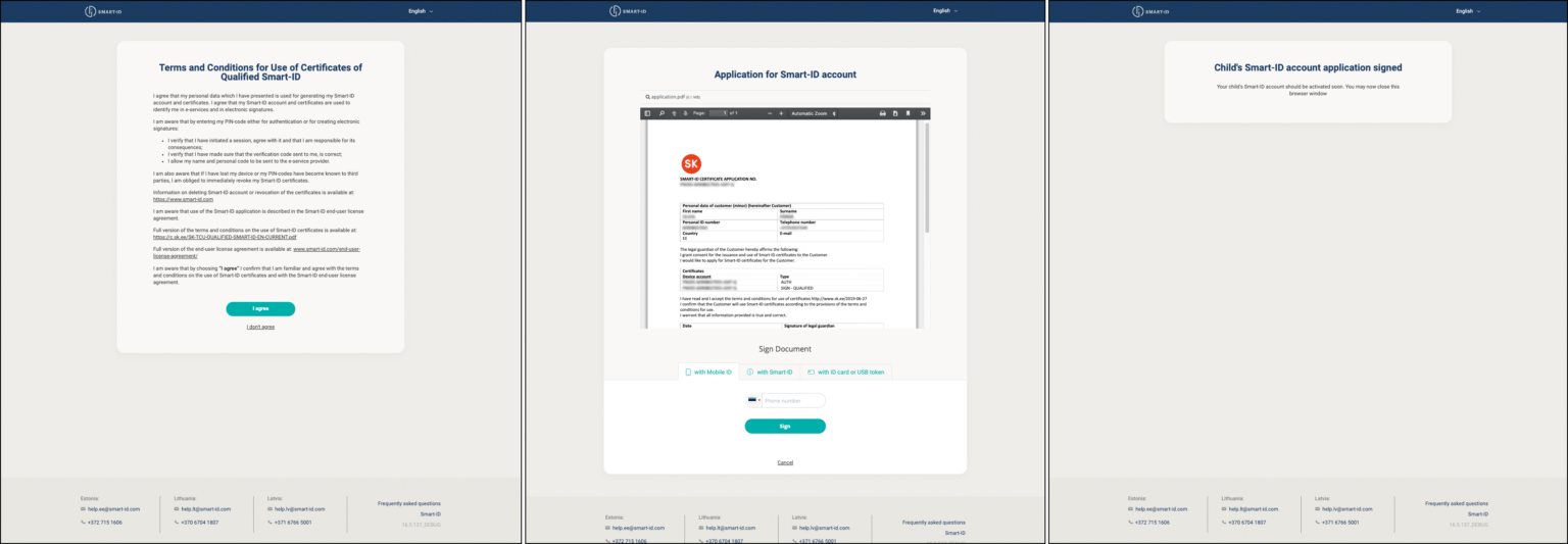 How to register a child’s Smart-ID account with an ID-card? - Smart-ID