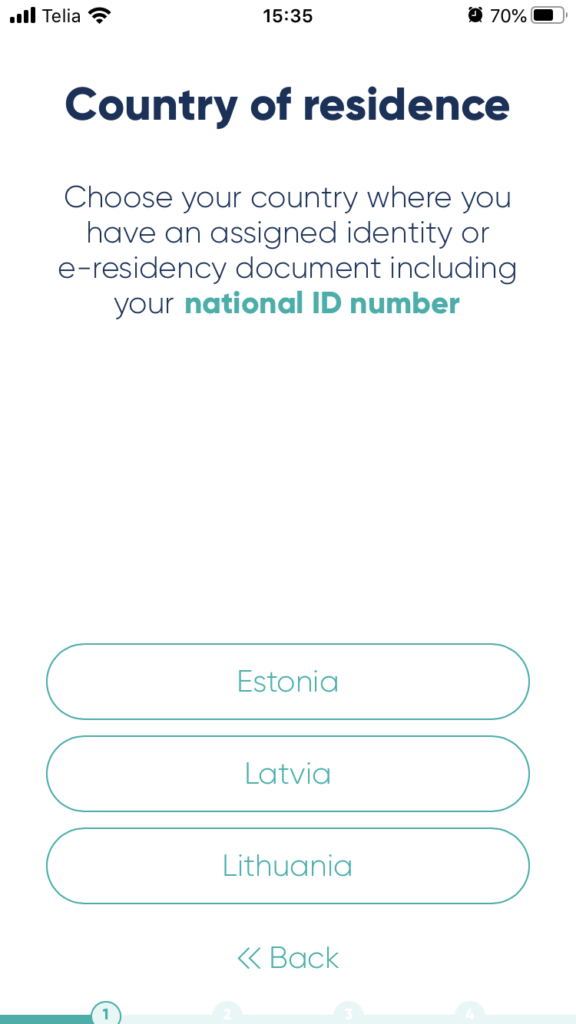 Stage 1: filling in the forms - Smart-ID