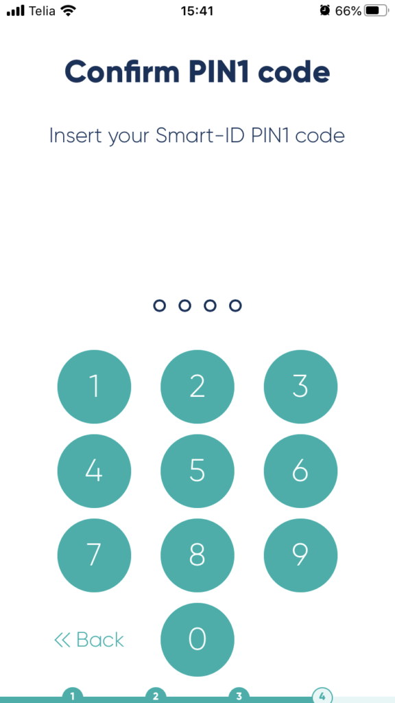 Stage 3: linking the account with you - Smart-ID