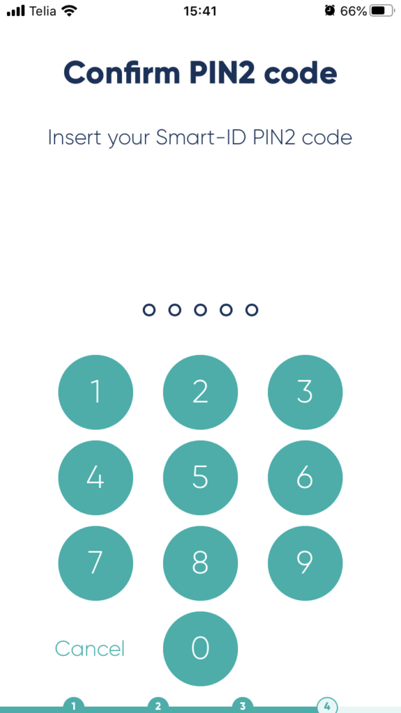 Stage 3: linking the account with you - Smart-ID