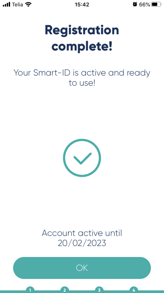 Stage 3: linking the account with you - Smart-ID