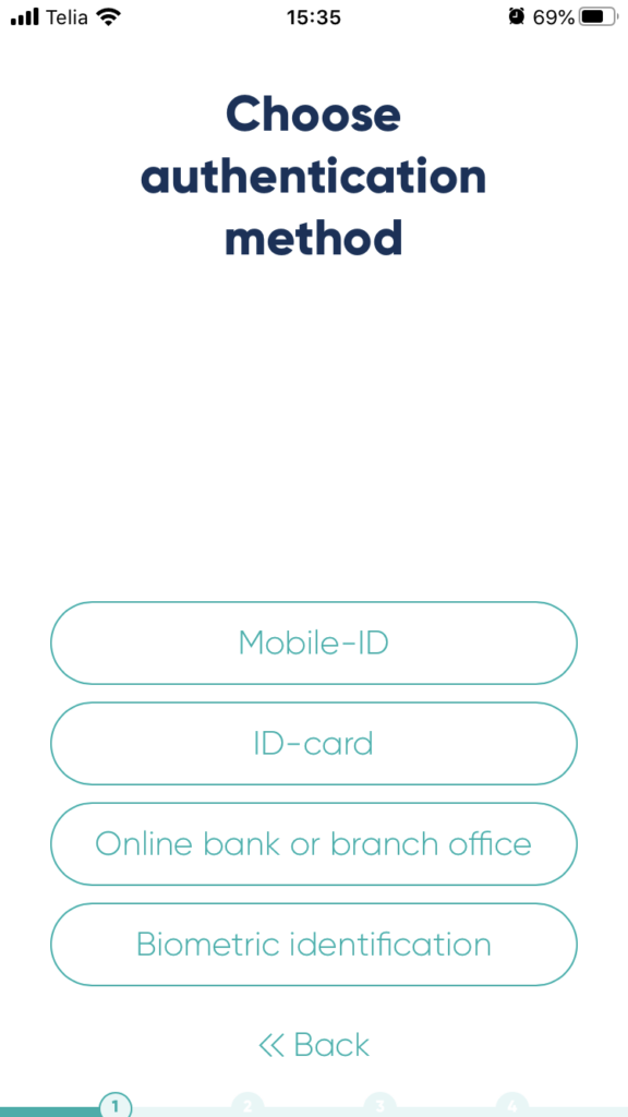 Stage 1: filling in the forms - Smart-ID
