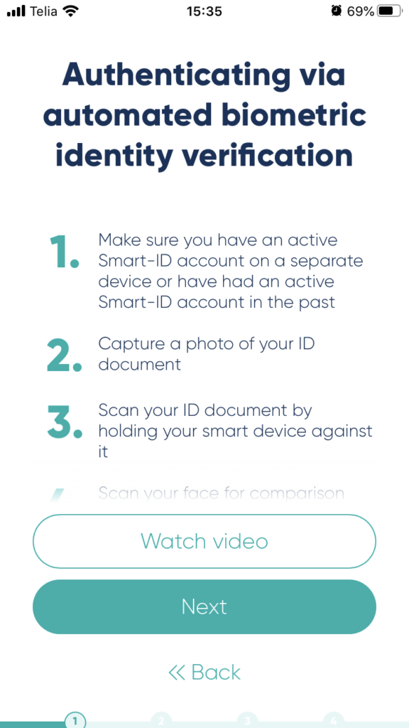 Stage 1: filling in the forms - Smart-ID