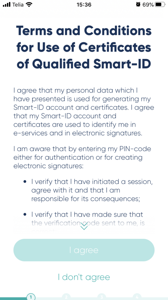 Stage 1: filling in the forms - Smart-ID