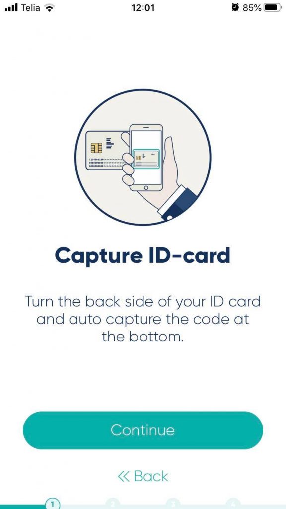 Stage 2: scanning your document - Smart-ID